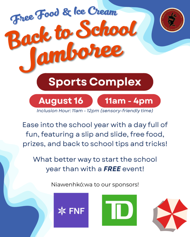 MCK hosts Back-to-School Jamboree with food, fun & prizes - Kahnawà:ke